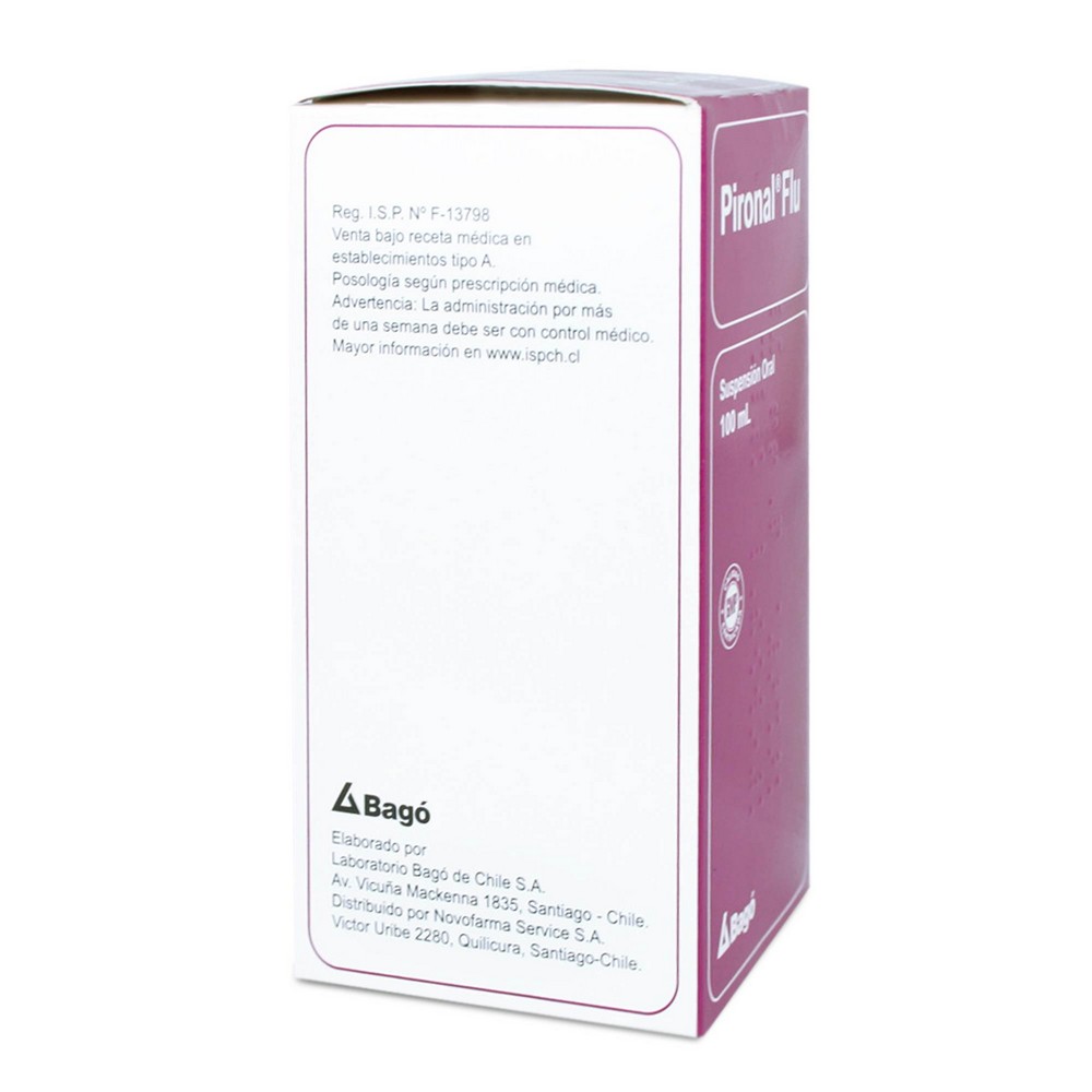 Pironal Flu Ibuprofeno 100 mg / 5 mL Suspensión Oral 100 mL | Cruz Verde