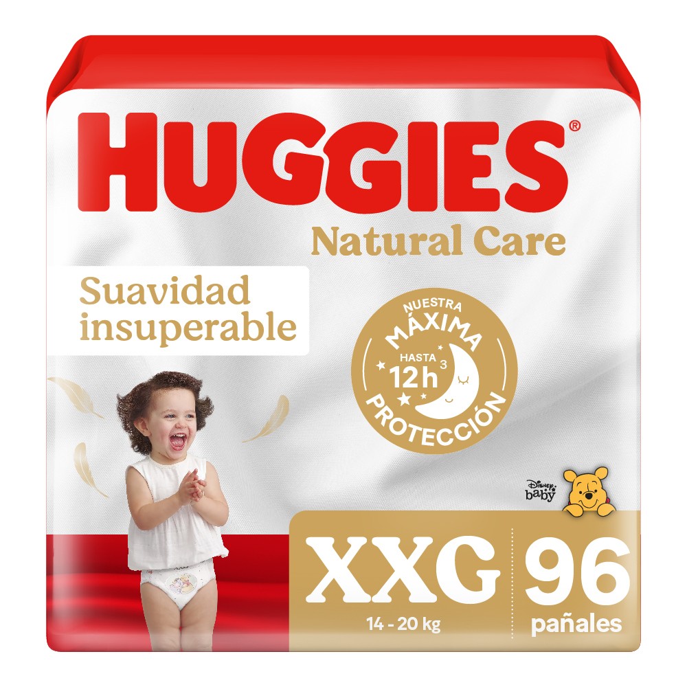 Pañal Huggies Natural Care XXG 96 unidades | Cruz Verde