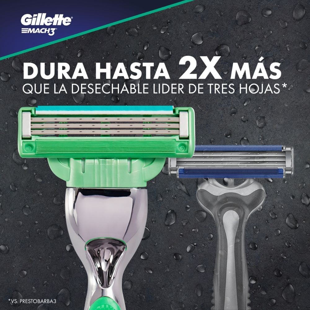 Kit Mach 3 Sensitive Máquina para Afeitar + 3 Cartuchos | Cruz Verde
