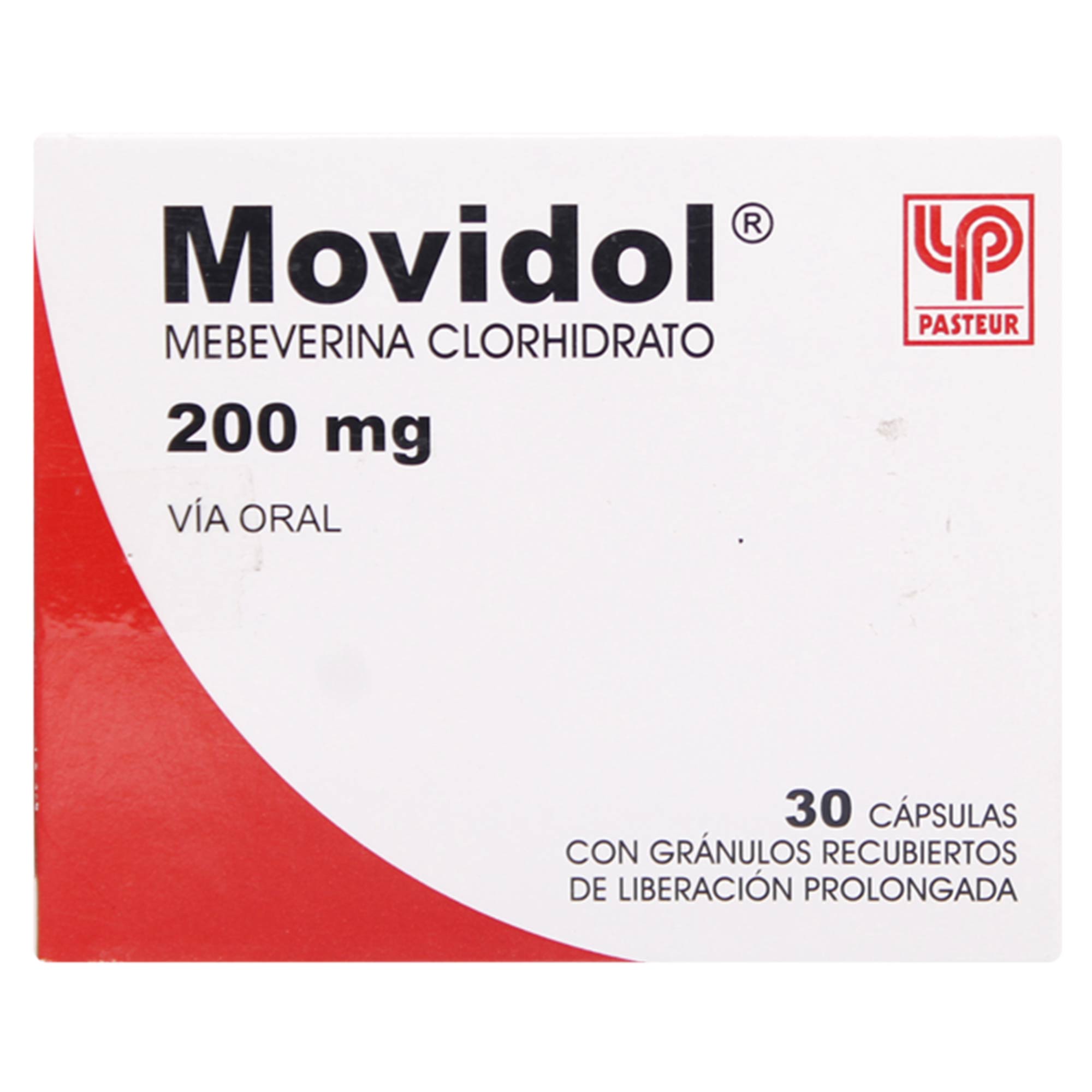Movidol Mebeverina 200 mg 30 Capsulas Liberacion Prolongada | Cruz Verde