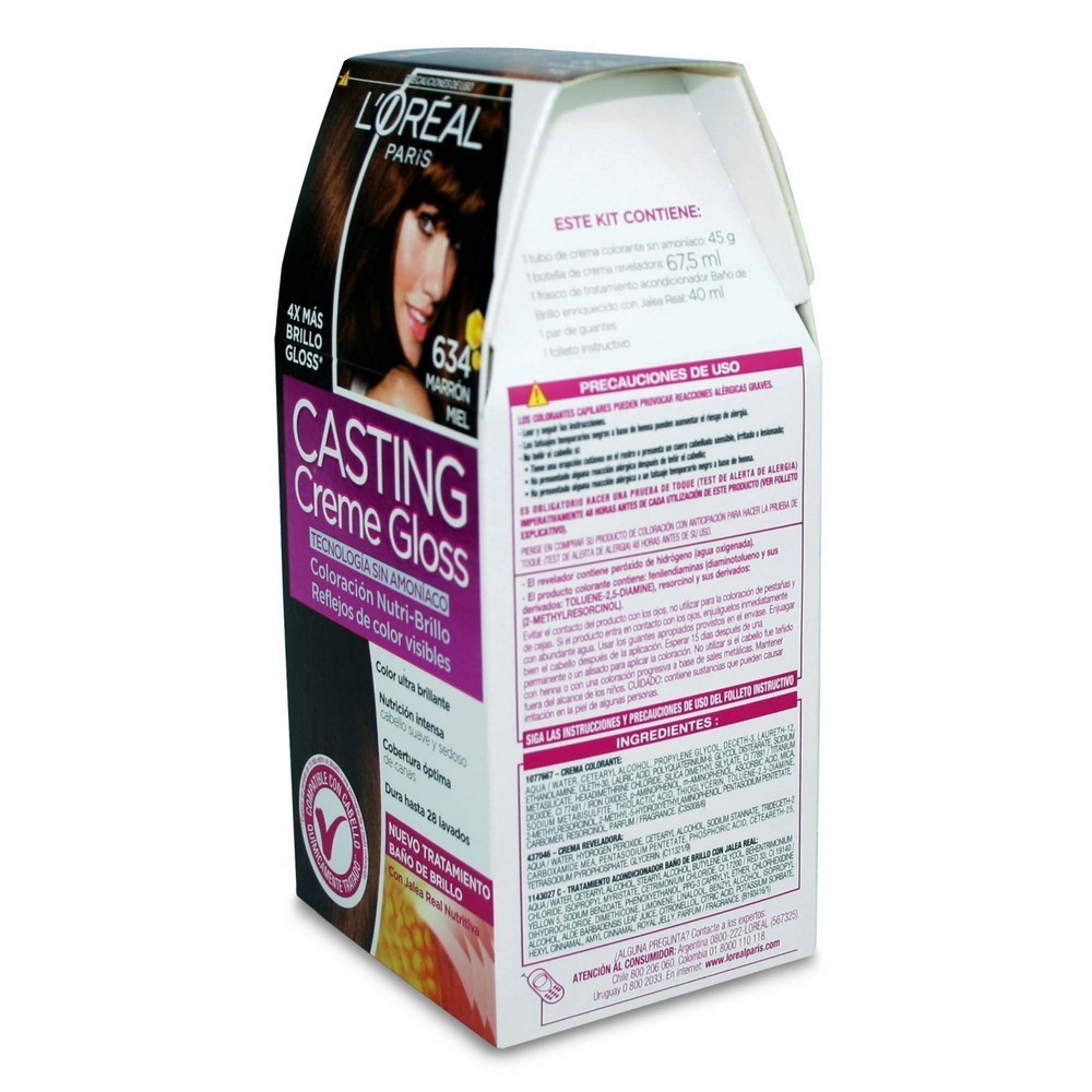 Casting Creme Gloss 634 Marrón Miel Tintura 45 gr | Cruz Verde