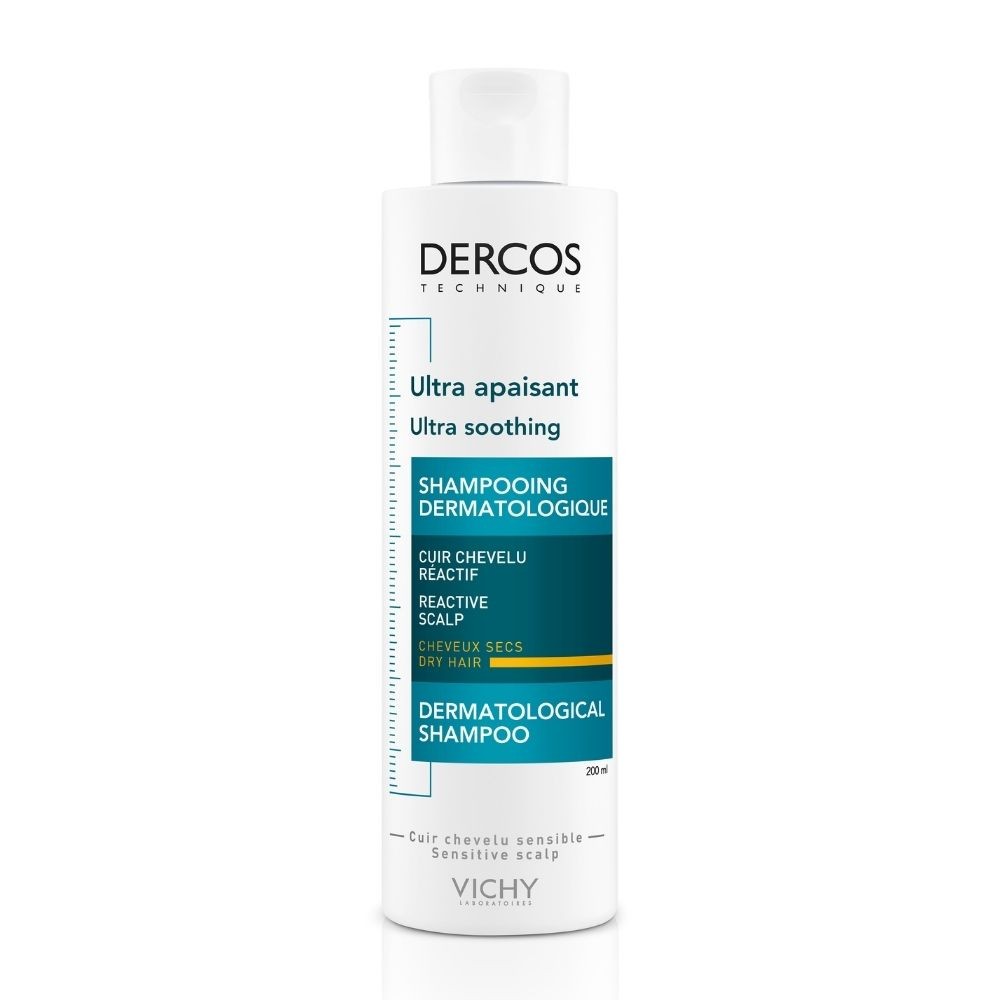 Dercos Shampoo Ultra Calmante Cuero Cabelludo Sensible Cabello Seco ...