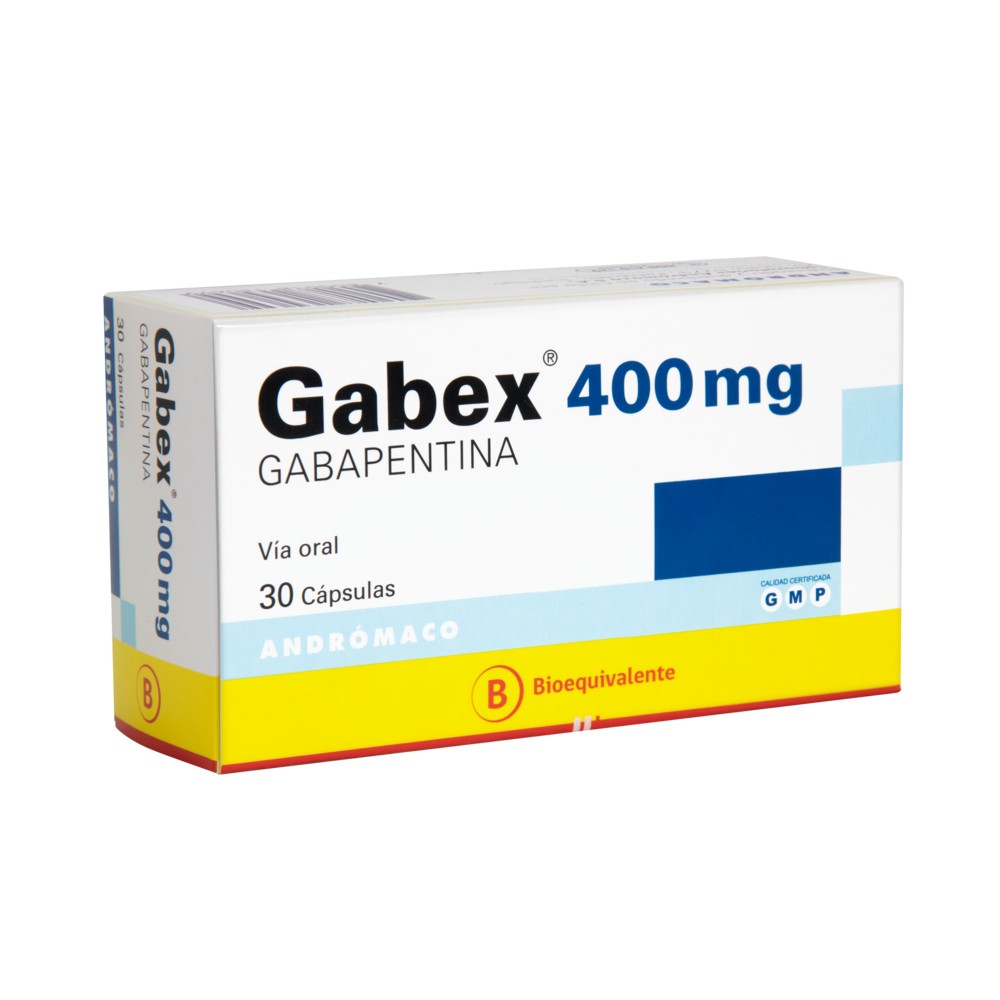 Gabex Gabapentina 400 mg 30 Cápsulas | Cruz Verde