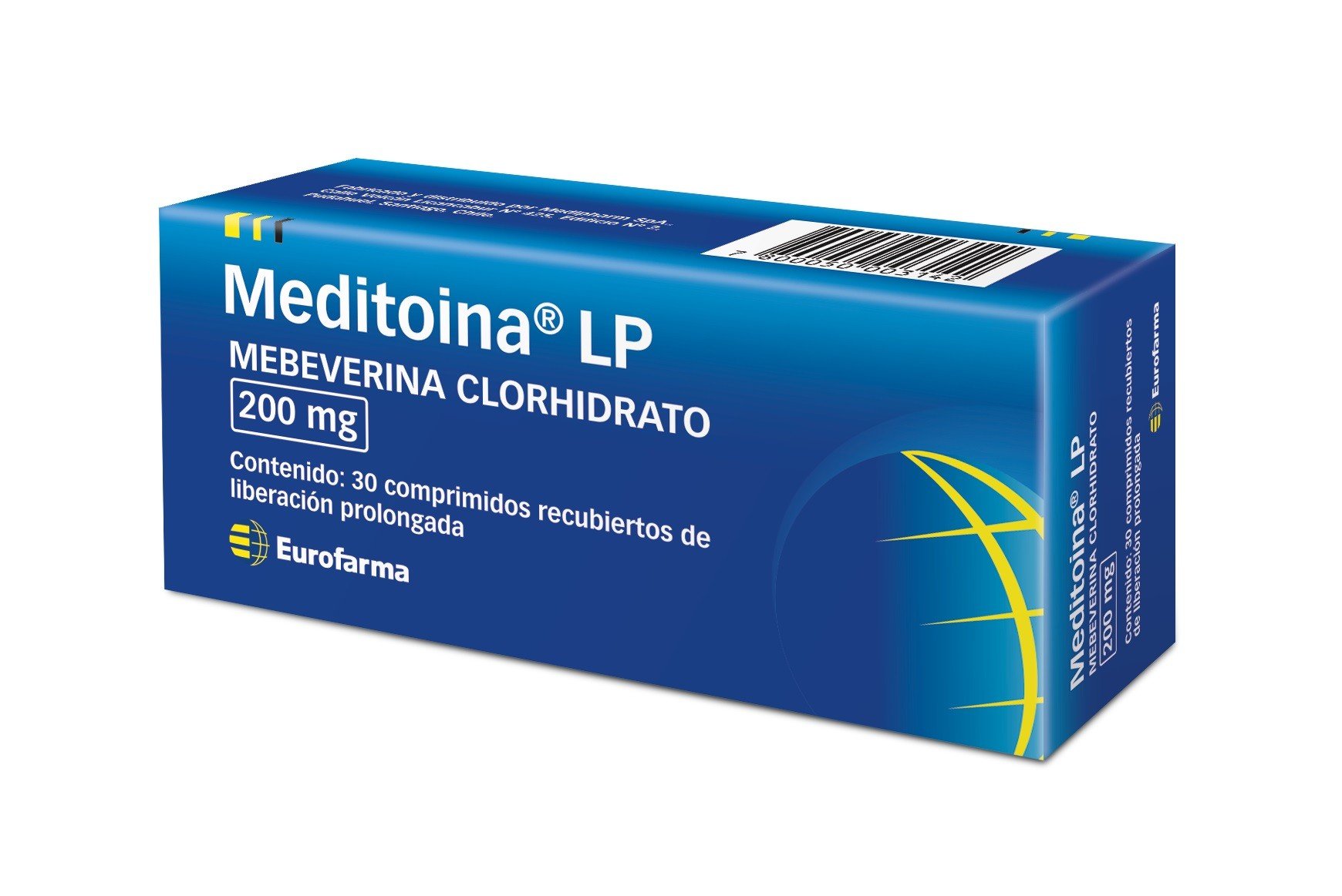 Meditoina LP Mebeverina 200 mg 30 Comprimidos Recubiertos de Liberación ...