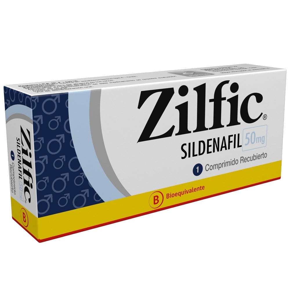 Zilfic Sildenafil 50 mg 1 Comprimido Recubierto - FarmaCompara