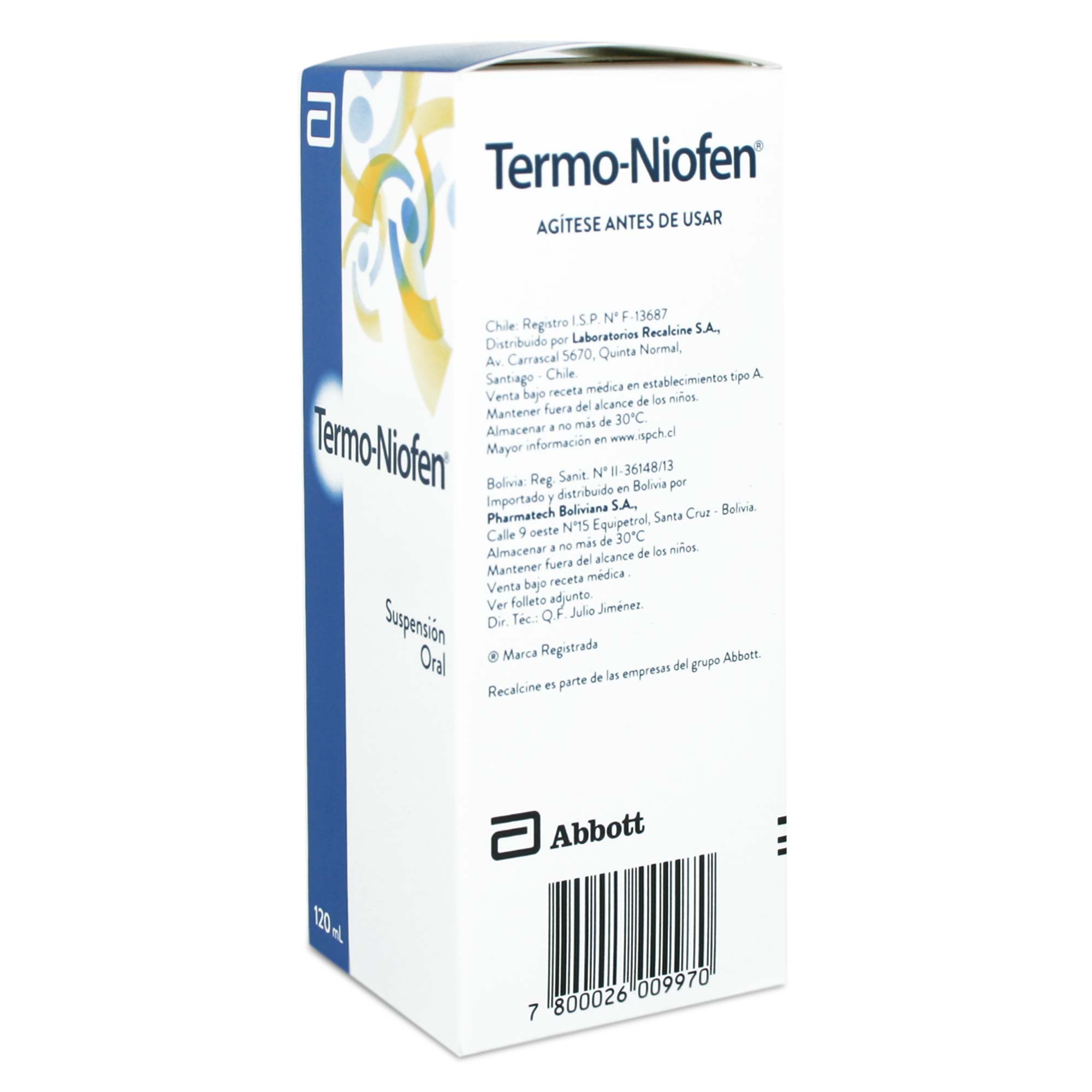 Termo-Niofen Ibuprofeno 300 mg Suspensión 120 mL | Cruz Verde