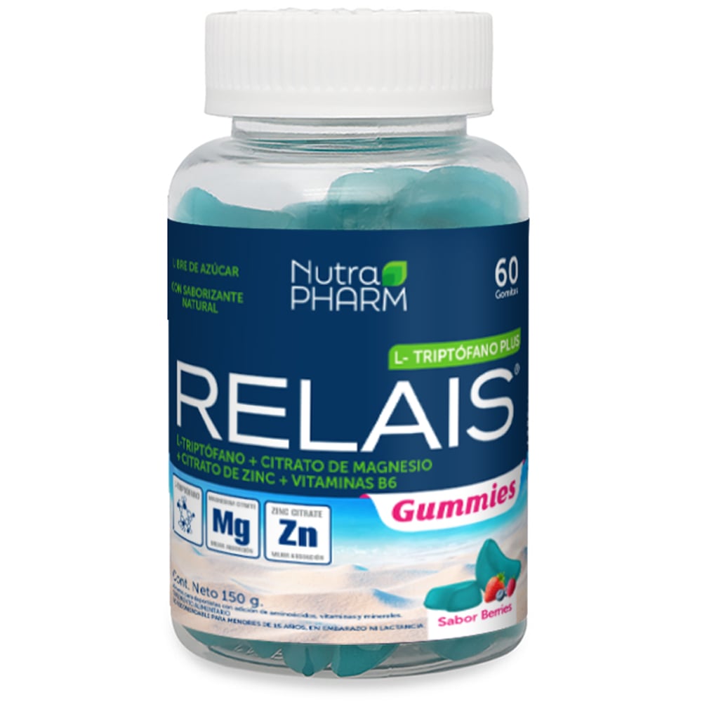 Relais Gummies Triptófano 60 gomitas | Cruz Verde