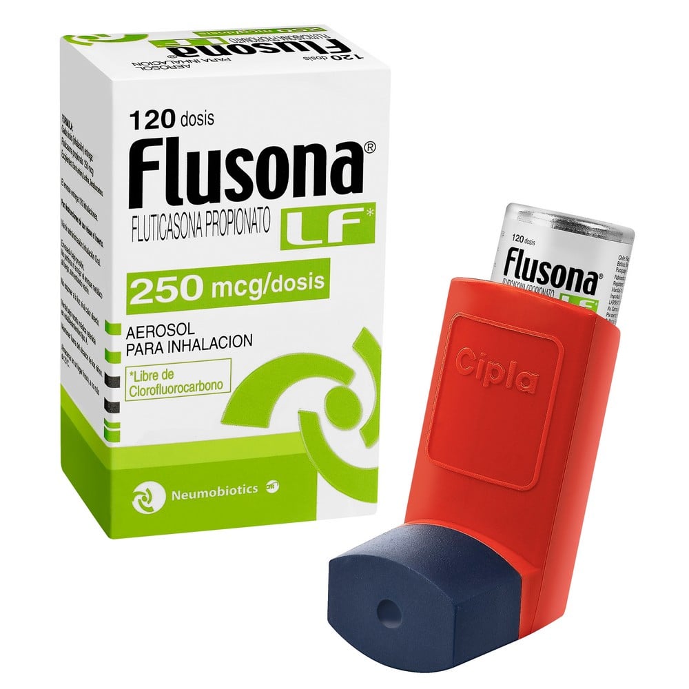 Flusona Fluticasona Propionato 250 mcg Inhalador Bucal 120 Dosis