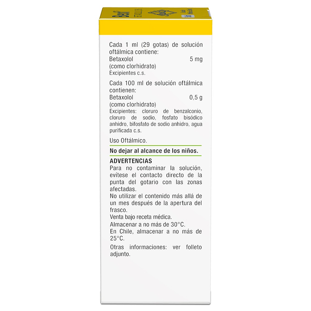 Beof Betaxolol 0,5% Solución Oftálmica 5 mL | Cruz Verde