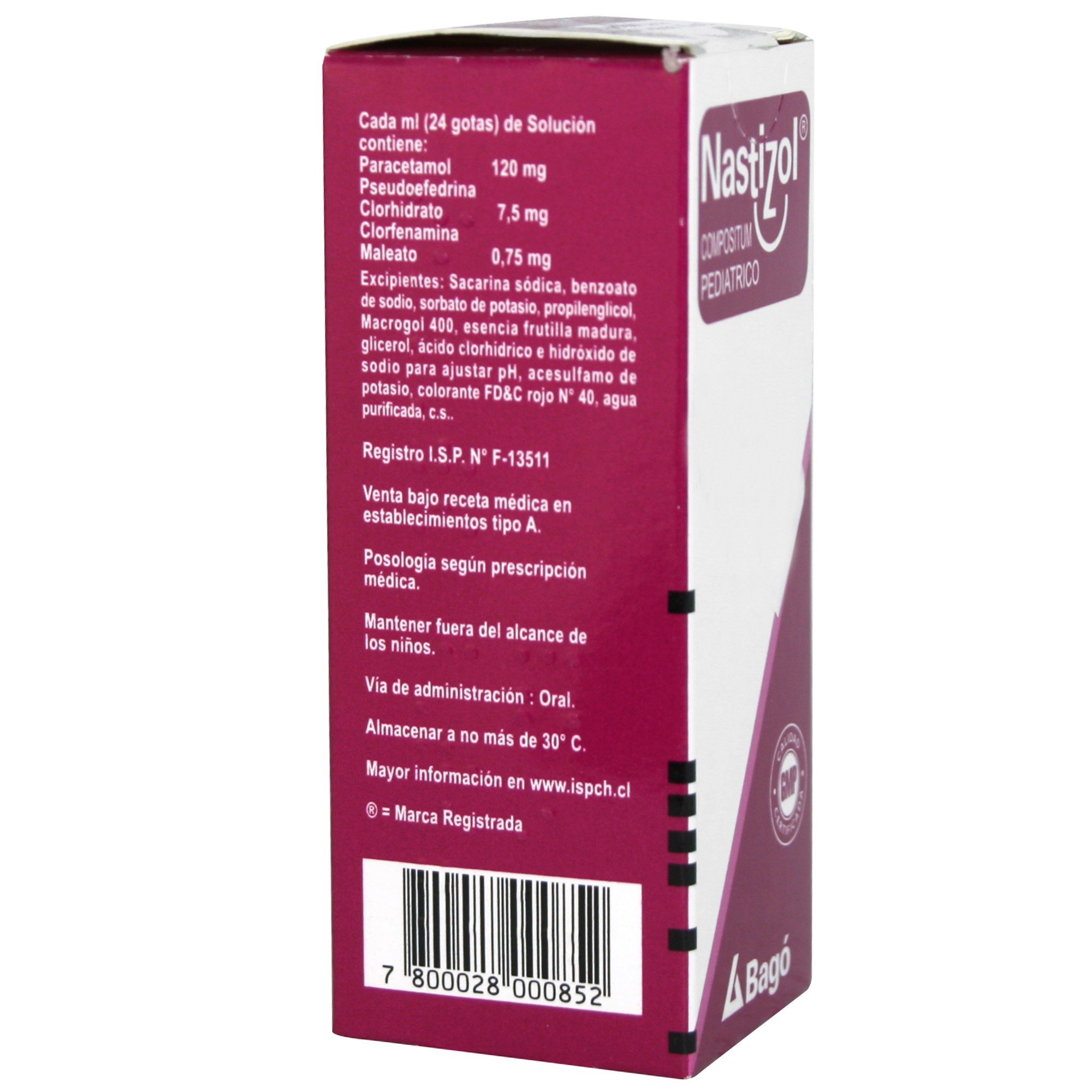 Nastizol Pediatrico Pseudoefedrina 7,5 mg / mL Gotas Orales 15 mL | Cruz Verde