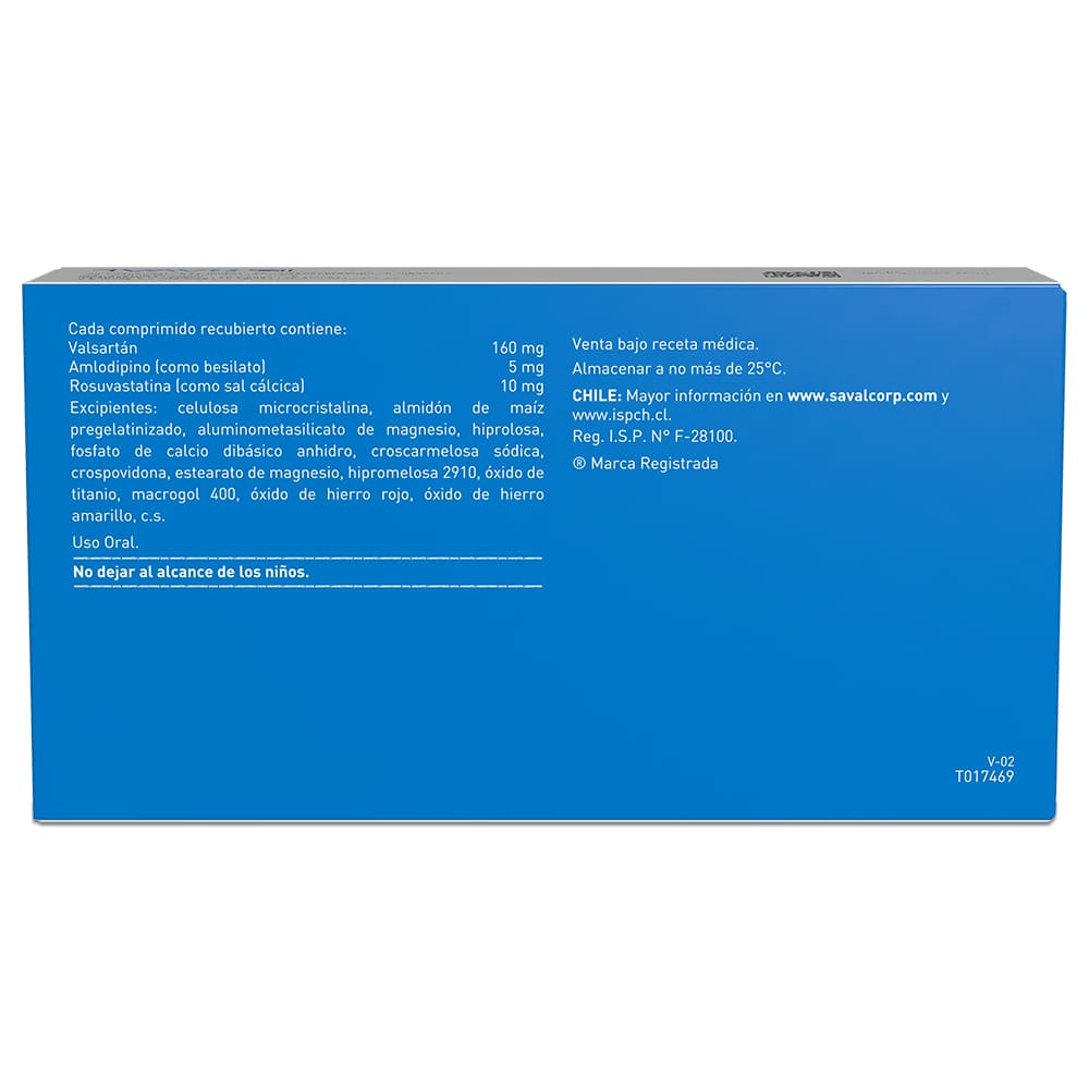 Ecan-R Valsarantan 160 mg Amlodipino 5 mg Rosuvastatina 10 mg | Cruz Verde