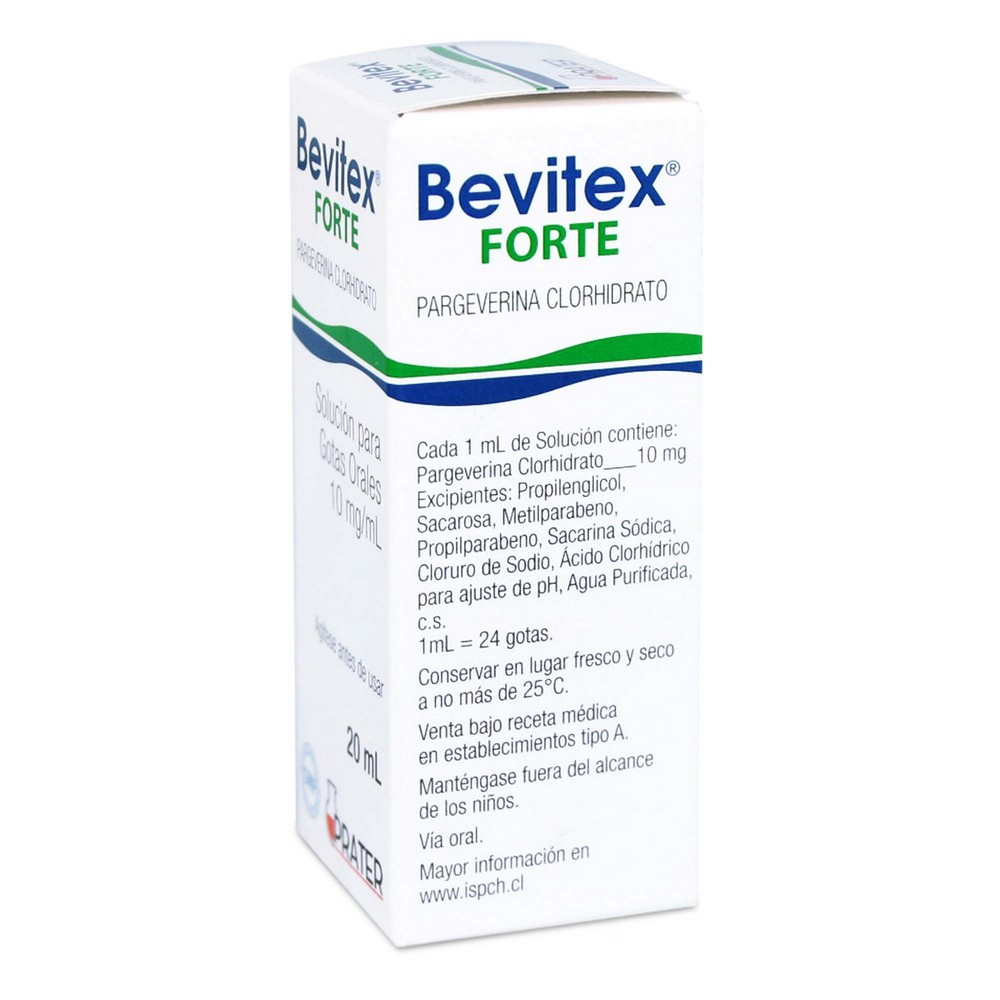 Bevitex Forte Pargeverina 10 mg Gotas 20 mL | Farmacias Cruz Verde
