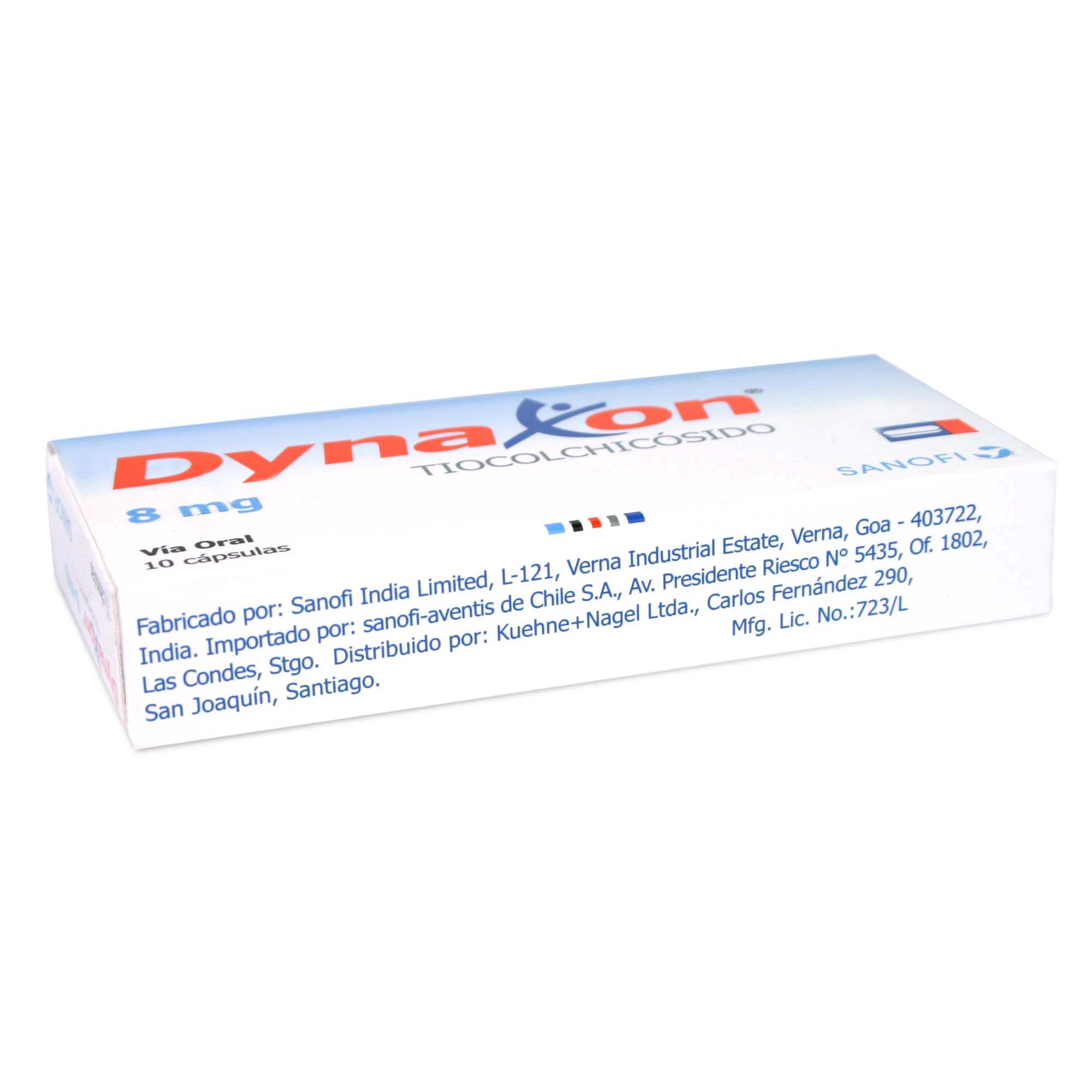 Dynaxon Tiocolchicosido 8 mg 10 Cápsulas | Cruz Verde