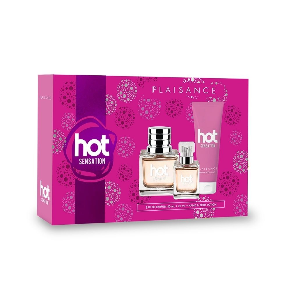 Set Perfume Mujer Hot Sensation 80 ml + 25 ml + Body Lotion | Cruz Verde