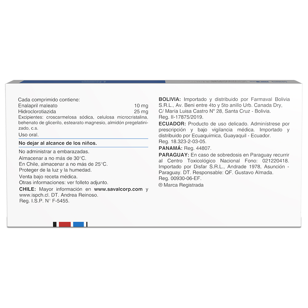 Enalten-D Enalaprila 10 mg 30 Comprimidos Ranurado | Cruz Verde
