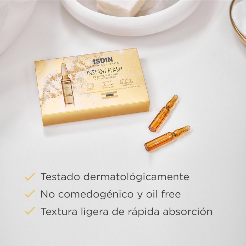 Isdinceutics Ampolla Instant Flash Efecto Lifting Inmediato 2 mL X5 | Cruz Verde