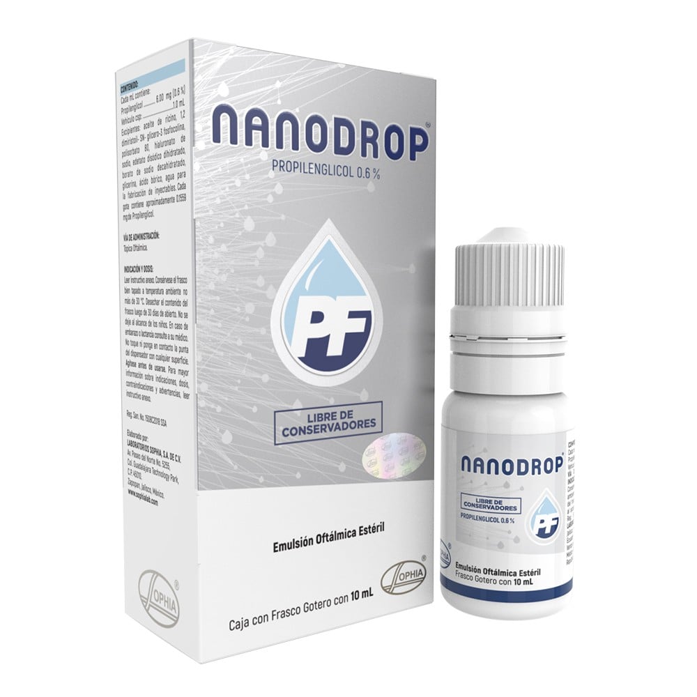 Nanodrop Propilenglicol Solución Oftálmica 10 ml