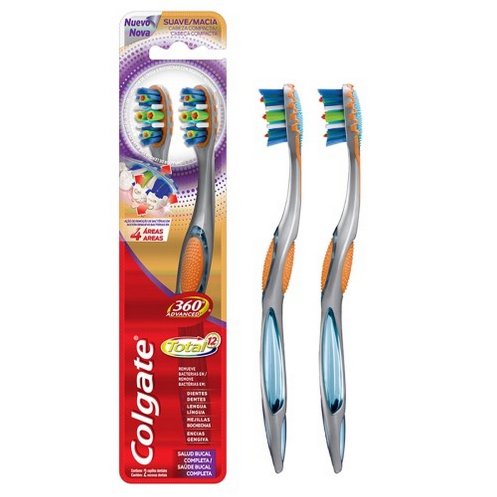 Total12 Cepillo Dental 360° Advanced Pack 2 Cepillos | Cruz Verde