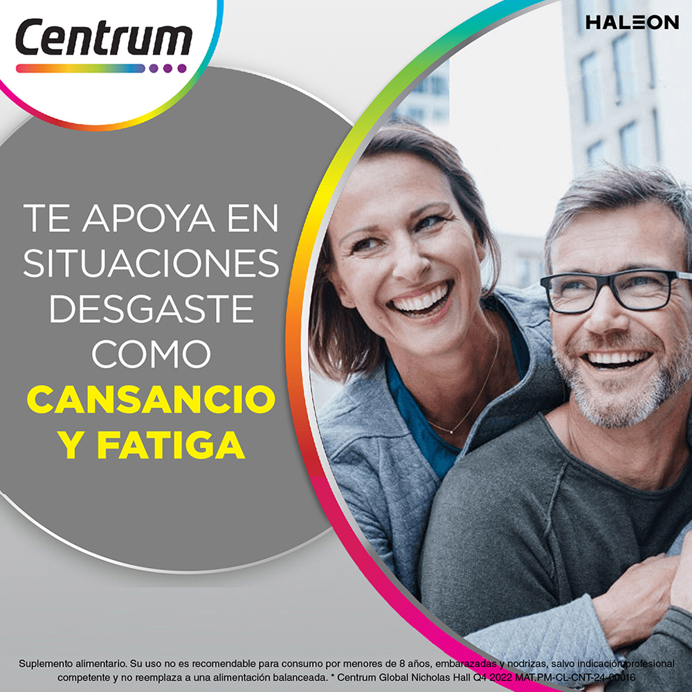 Centrum Silver Multivitaminico-Multimineral para mayores de 50 años 30 ...