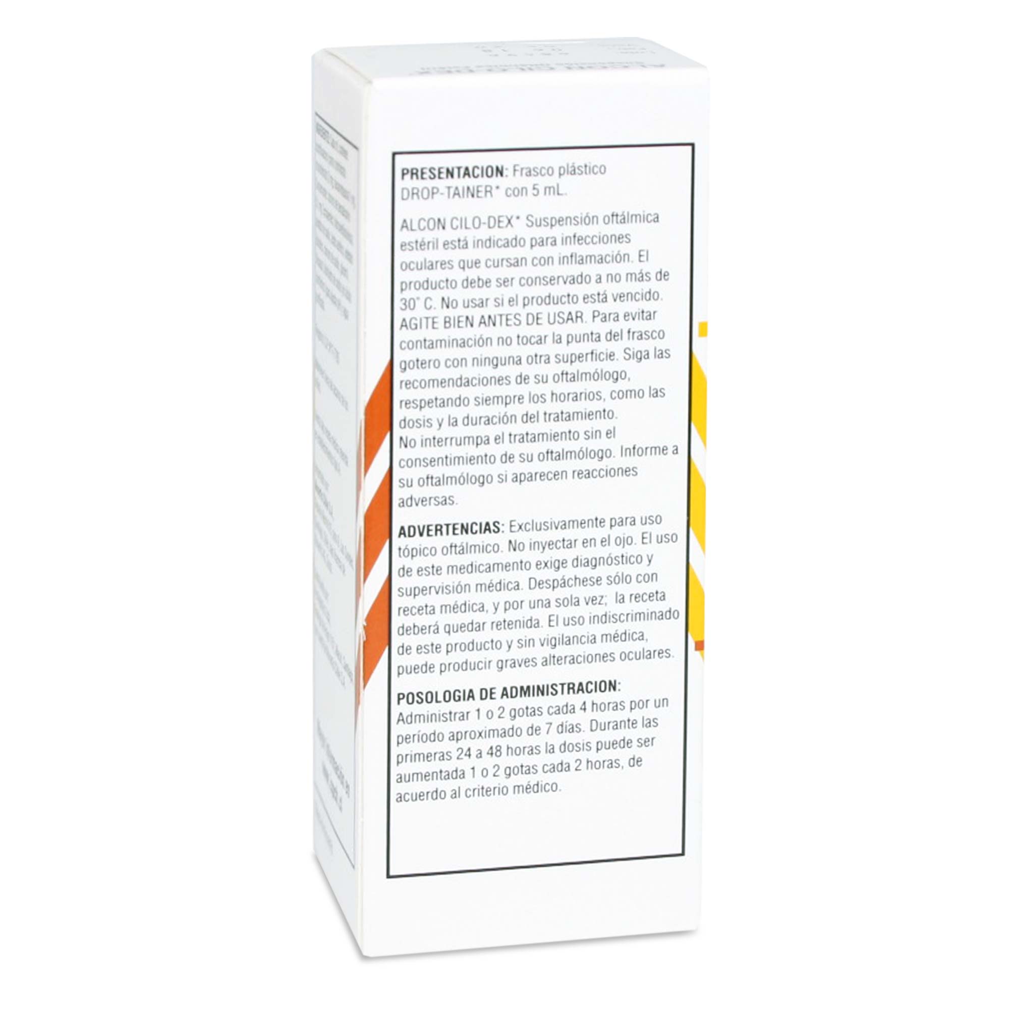 Cilodex Ciprofloxacino 0,1 % Solución Oftálmica 5 mL | Cruz Verde