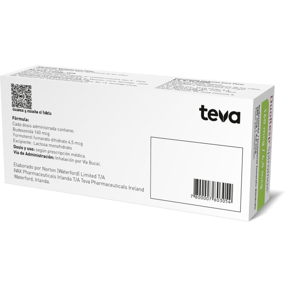 Duoresp-Spiromax 160/4.5 Mcg Polvo Para Inhalacion 120 Dosis | Cruz Verde