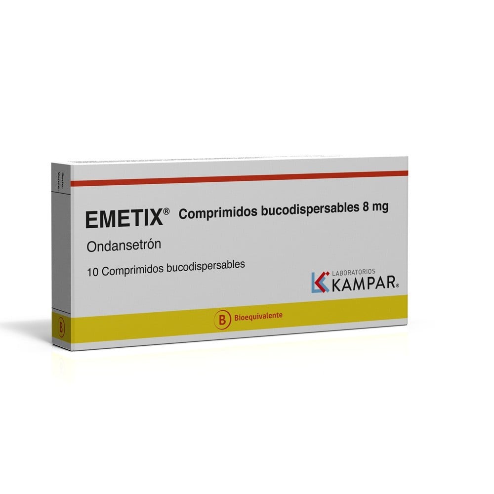 Emetix Ondansetrón 8 mg 10 Comprimidos Bucodispersables | Cruz Verde