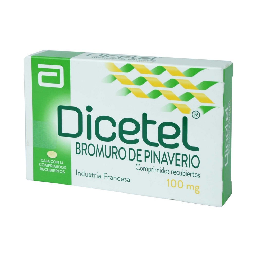 Dicetel Bromuro De Pinaverium 100 mg 14 Comprimidos | Cruz Verde
