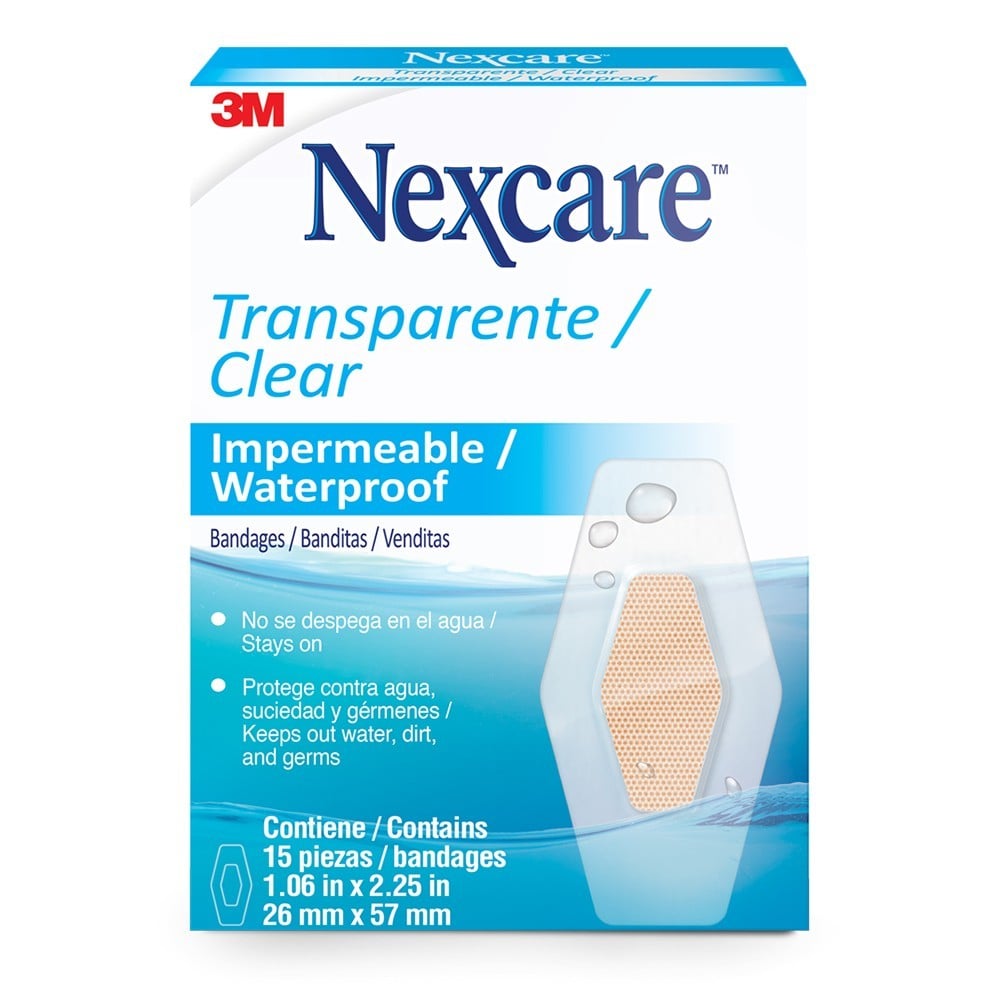 Parche Impermeable Transparente, 15 un. Tama–o œnico | Cruz Verde