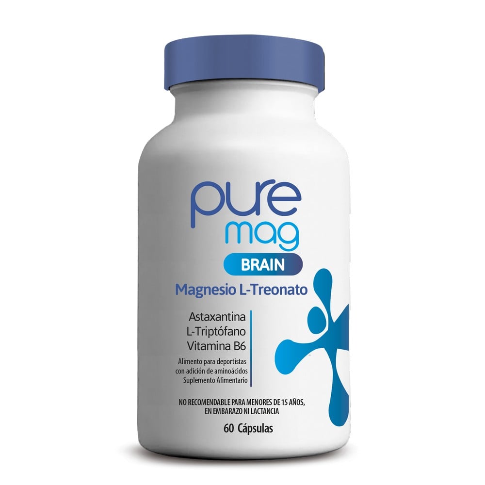 Magnesio L-Treonato Pure Mag Brain · 60 Cápsulas | Cruz Verde | Cruz Verde