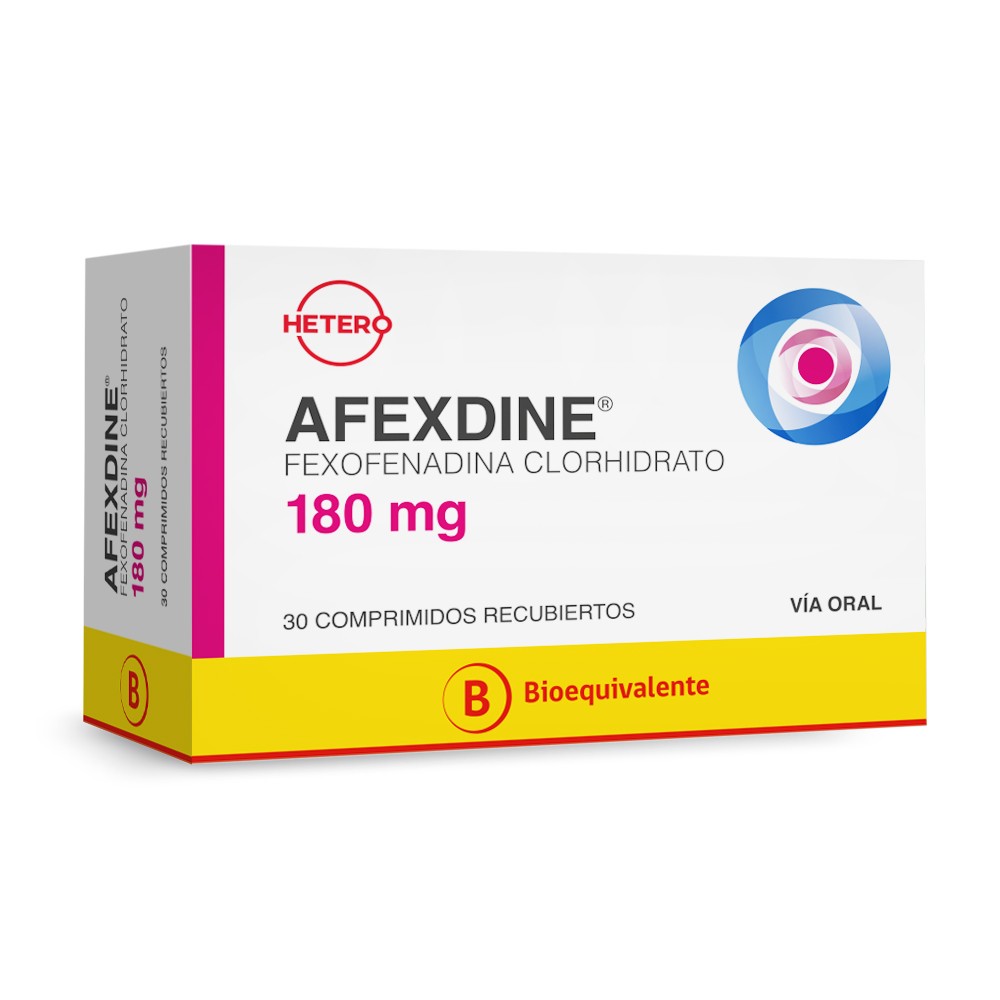 Afexdine 180 mg 30 Comprimidos Recubiertos