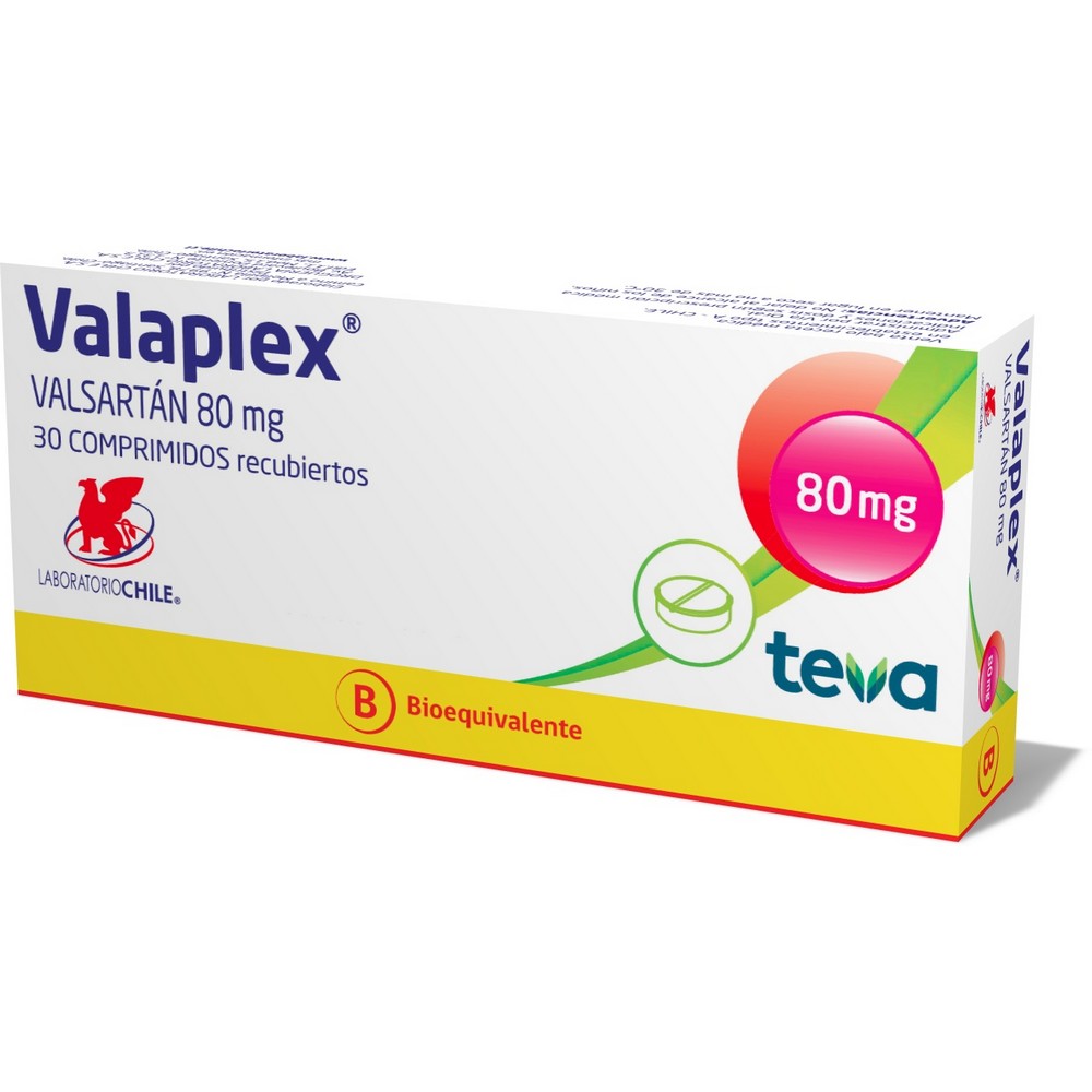 Valaplex Valsartán 80 mg 30 Comprimidos | Cruz Verde