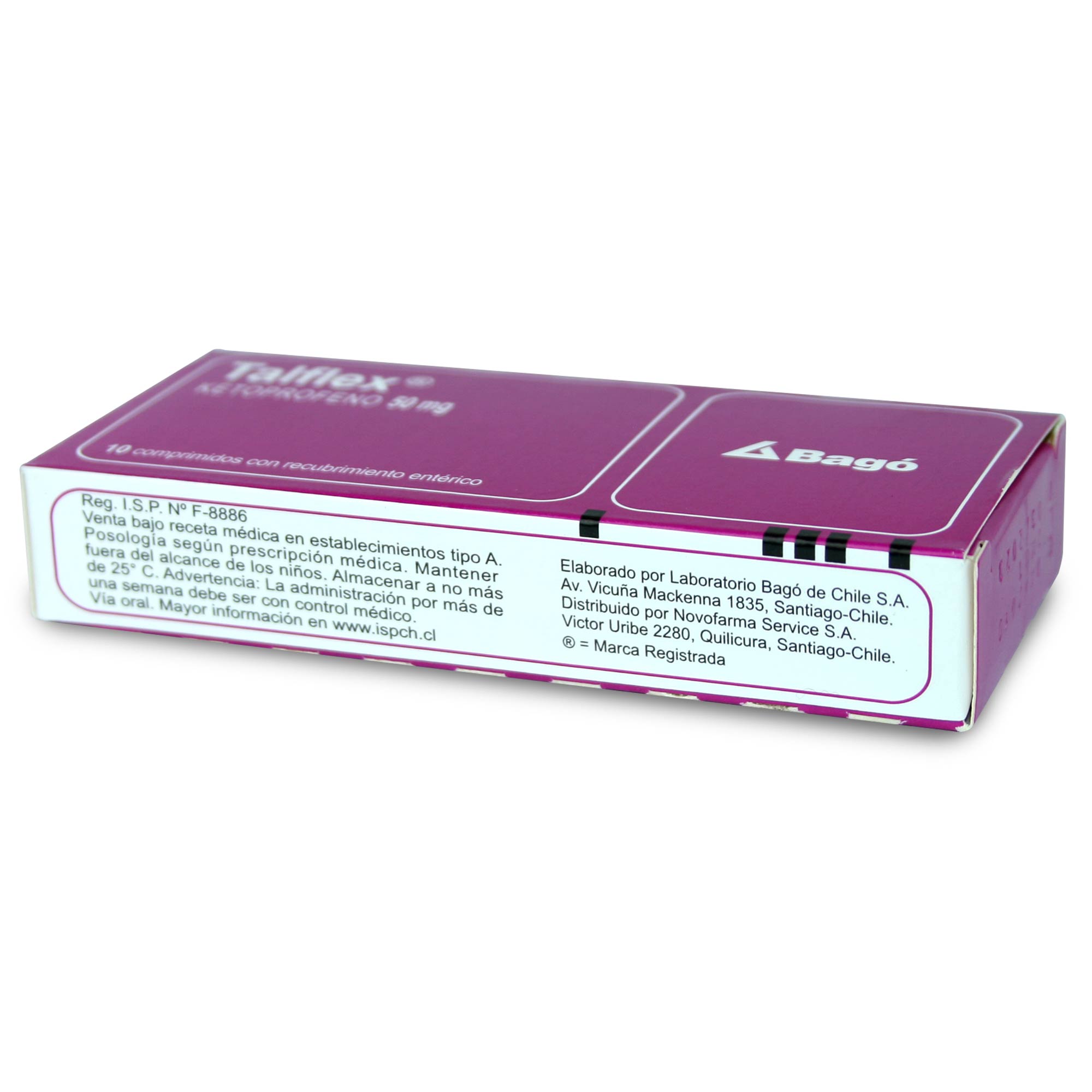 Talflex Ketoprofeno 50 mg 10 Comprimidos | Cruz Verde