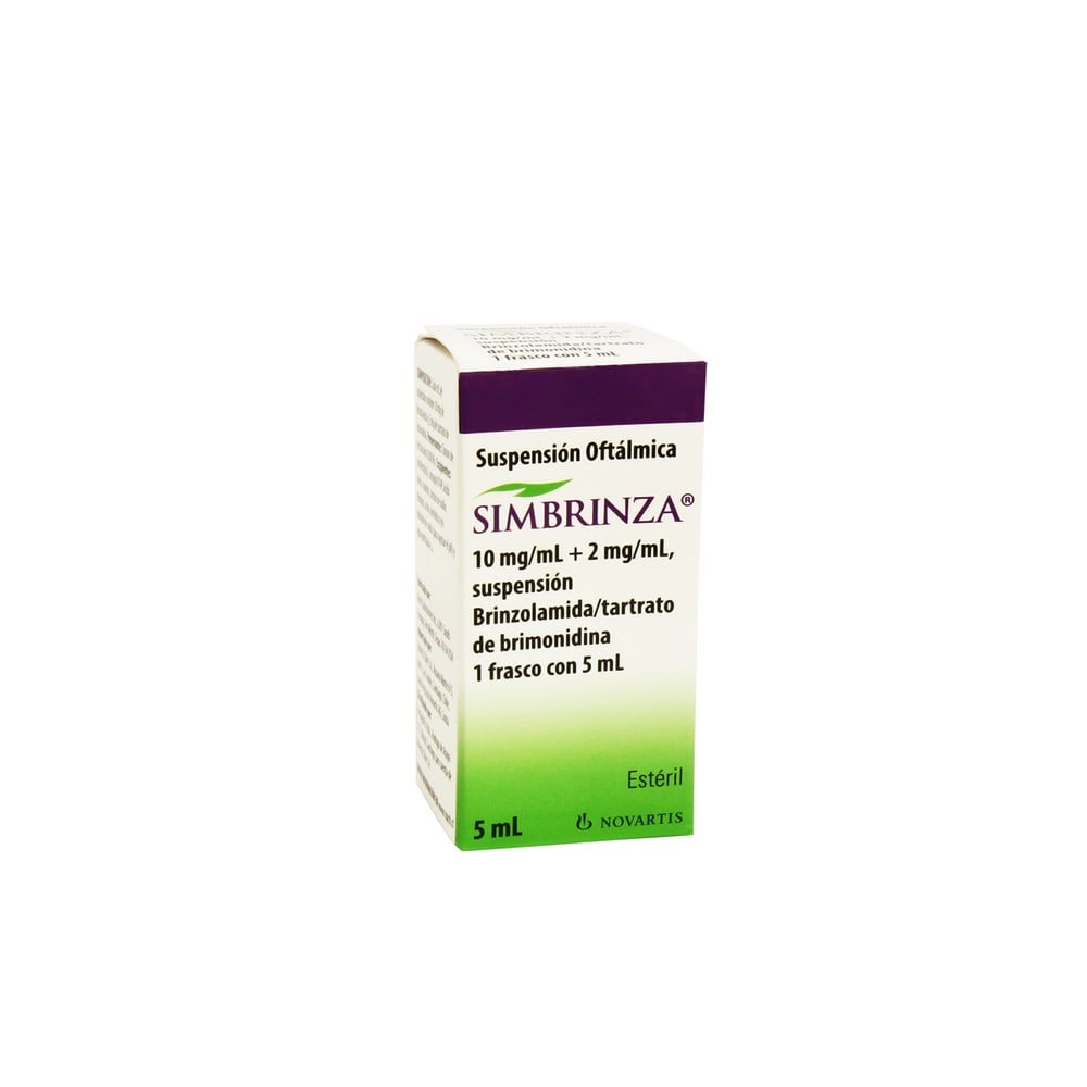Simbrinza Brinzolamida 10 mg/ml Solución Oftalmica 5 mL | Cruz Verde