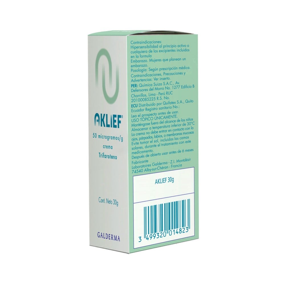 Aklief Cream Trifaroteno 0,005% 30 gr | Cruz Verde