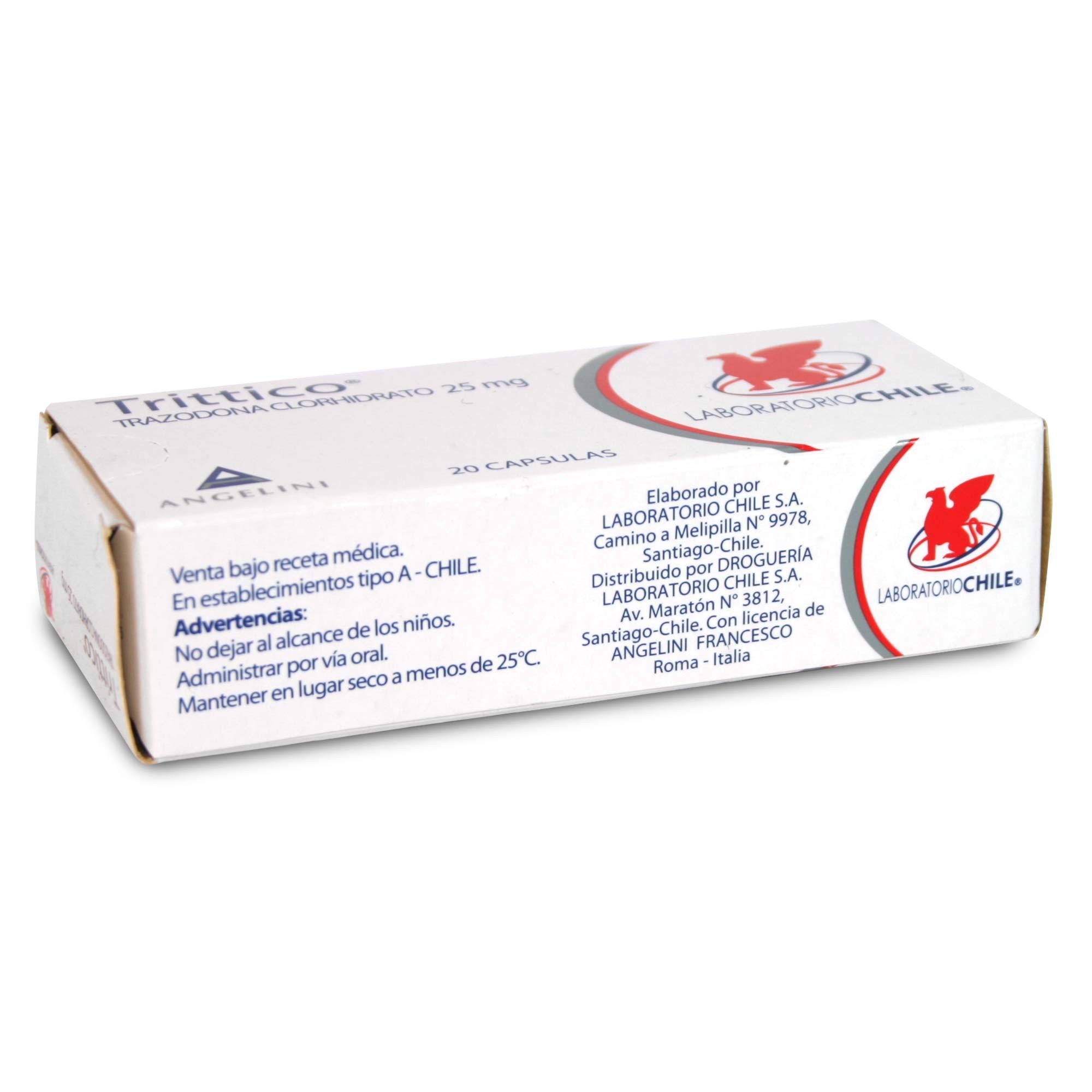 Trittico Trazodona 25 mg 20 Cápsulas | Cruz Verde