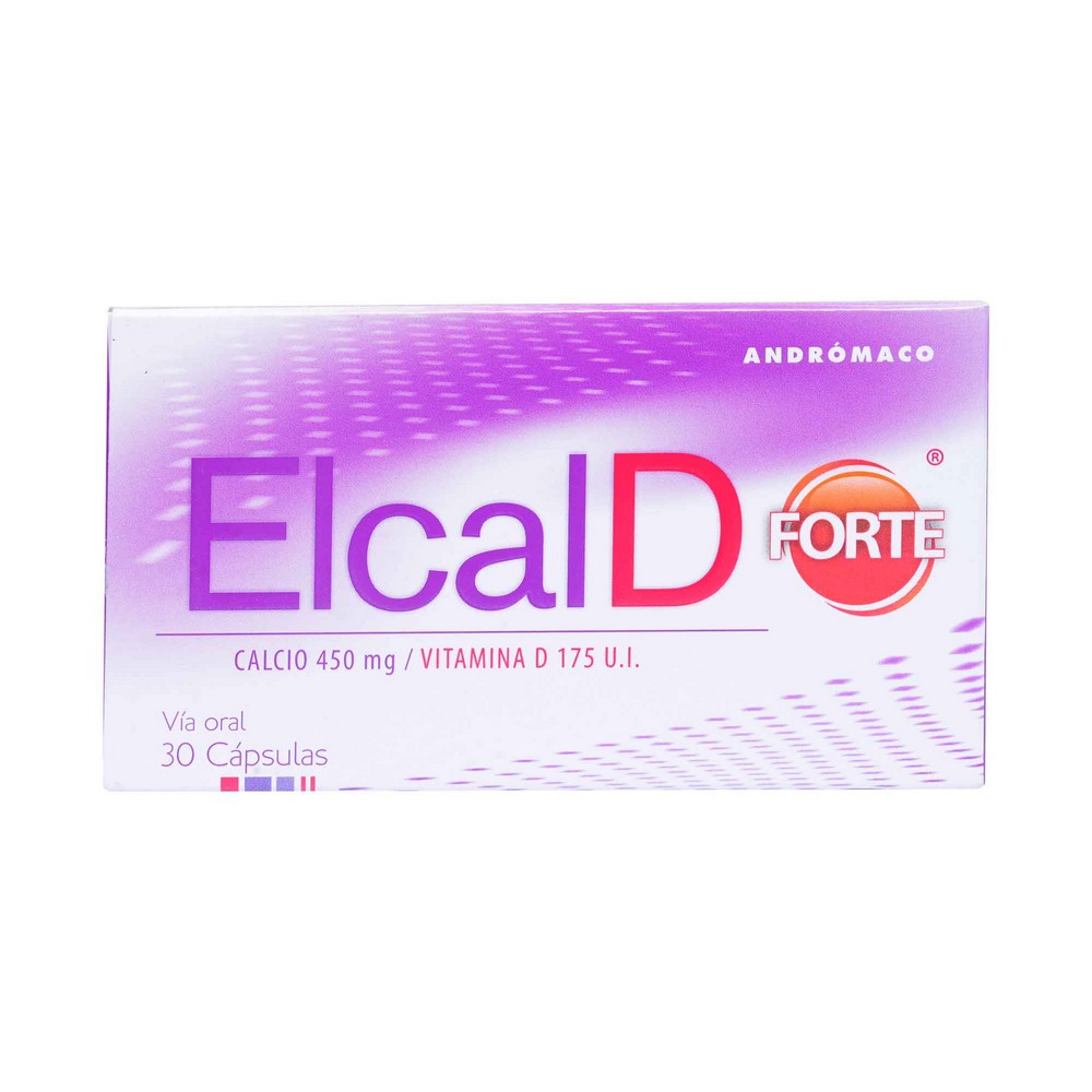 Elcal-D Forte Calcio 450 mg 30 Cápsulas | Cruz Verde