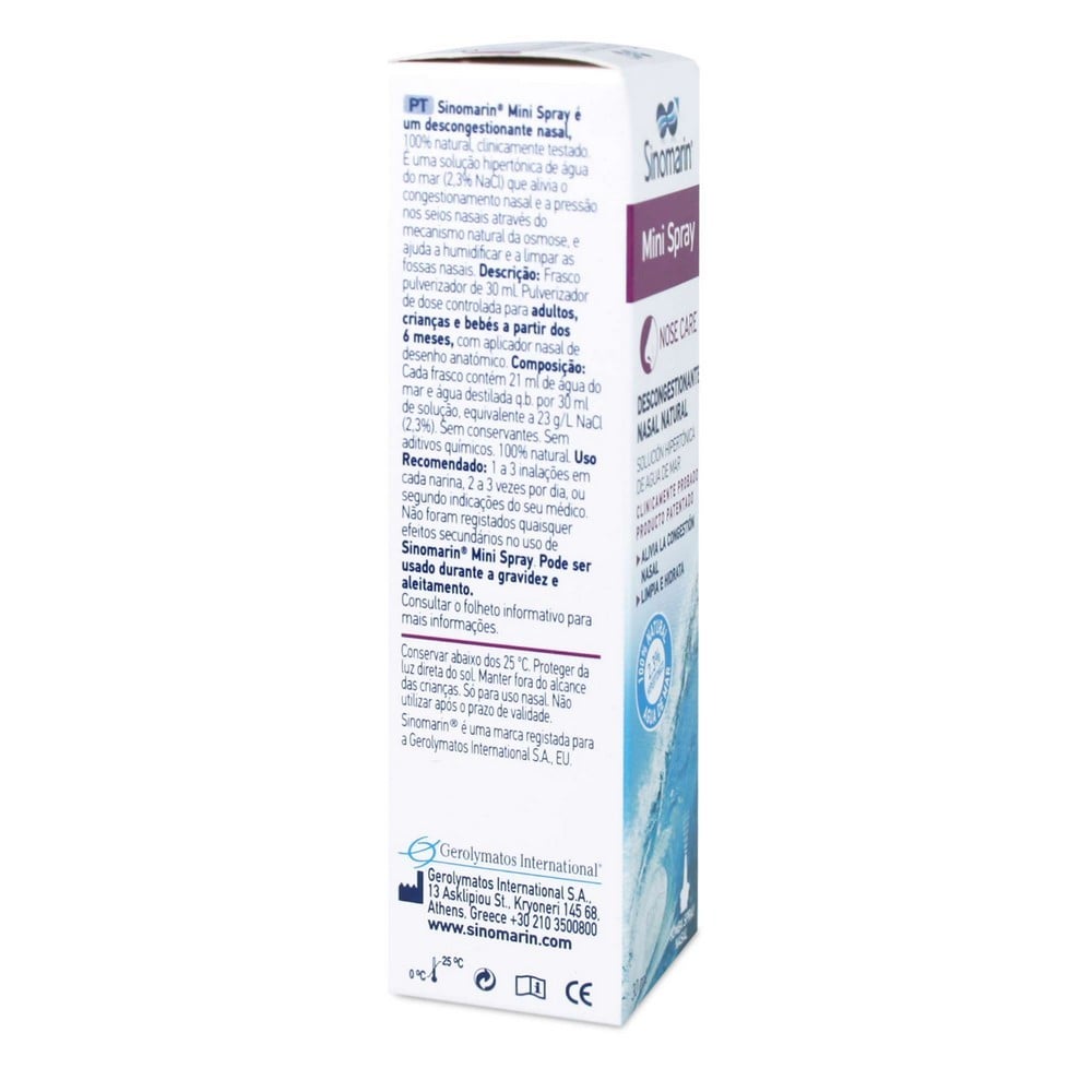 Sinomarin Mini Agua De Mar 70 Solución Nasal 30 mL | Cruz Verde
