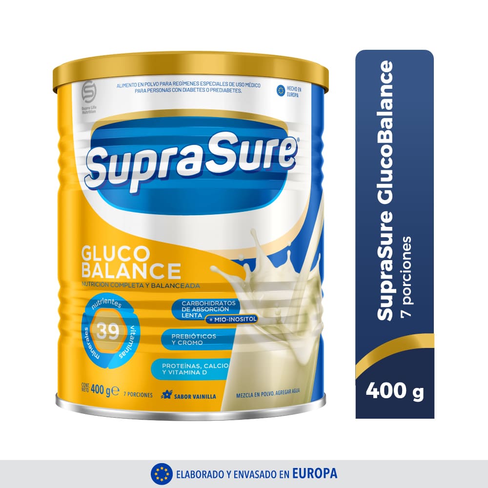 Suplemento en polvo para Diabético GlucoBalance Lata 400gr | Cruz Verde