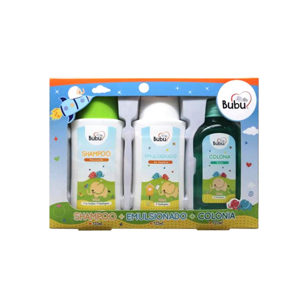Set Shampoo 120ml + Emulsionado 120ml + Colonia Green 125ml - FarmaCompara