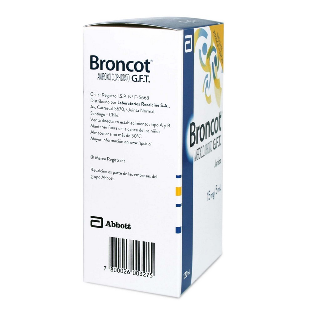 Broncot GFT Pediatrico Ambroxol 15 mg/5mL Jarabe 120 mL | Cruz Verde