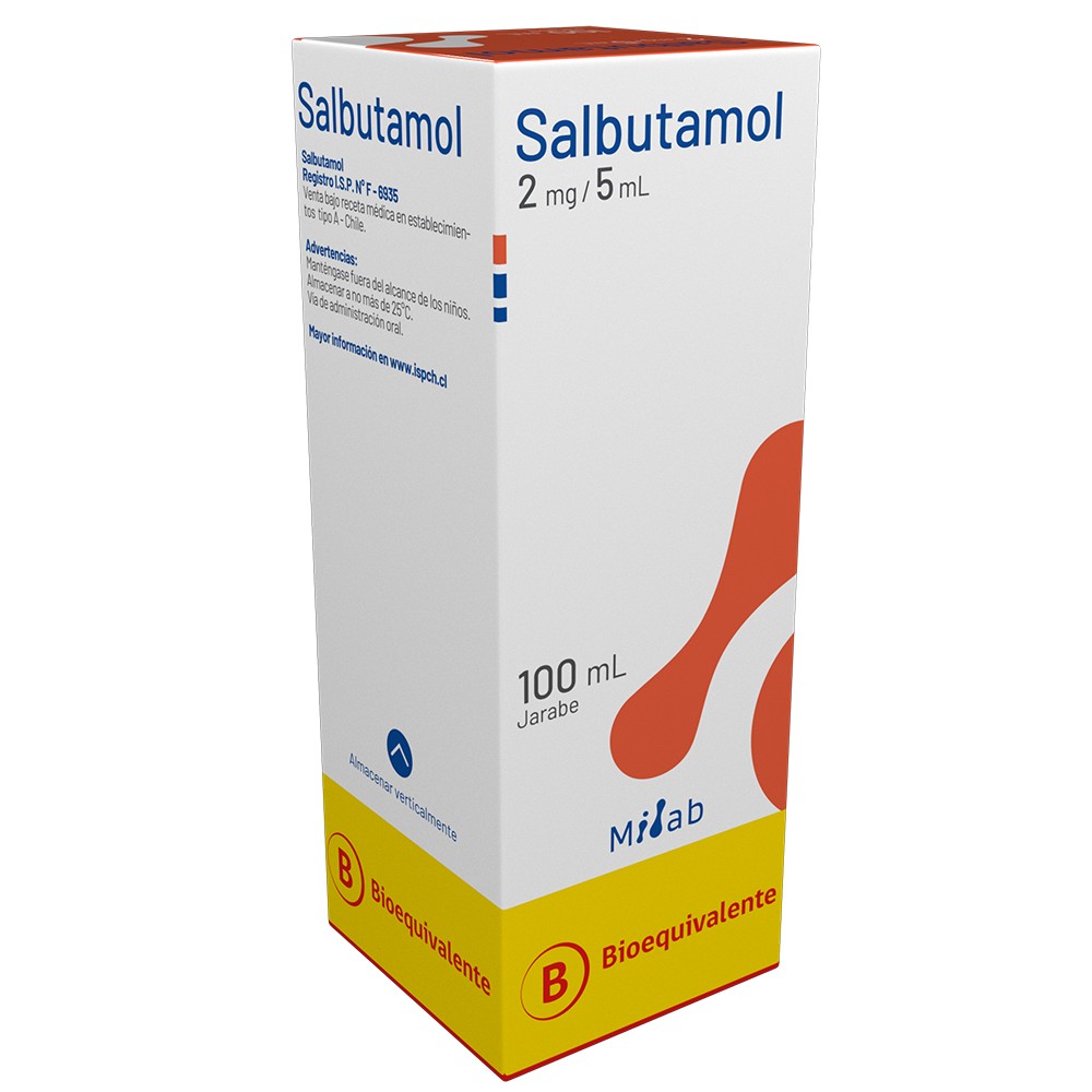 Salbutamol 2 Mg 5mL Jarabe 100 ML Farmacias Cruz Verde