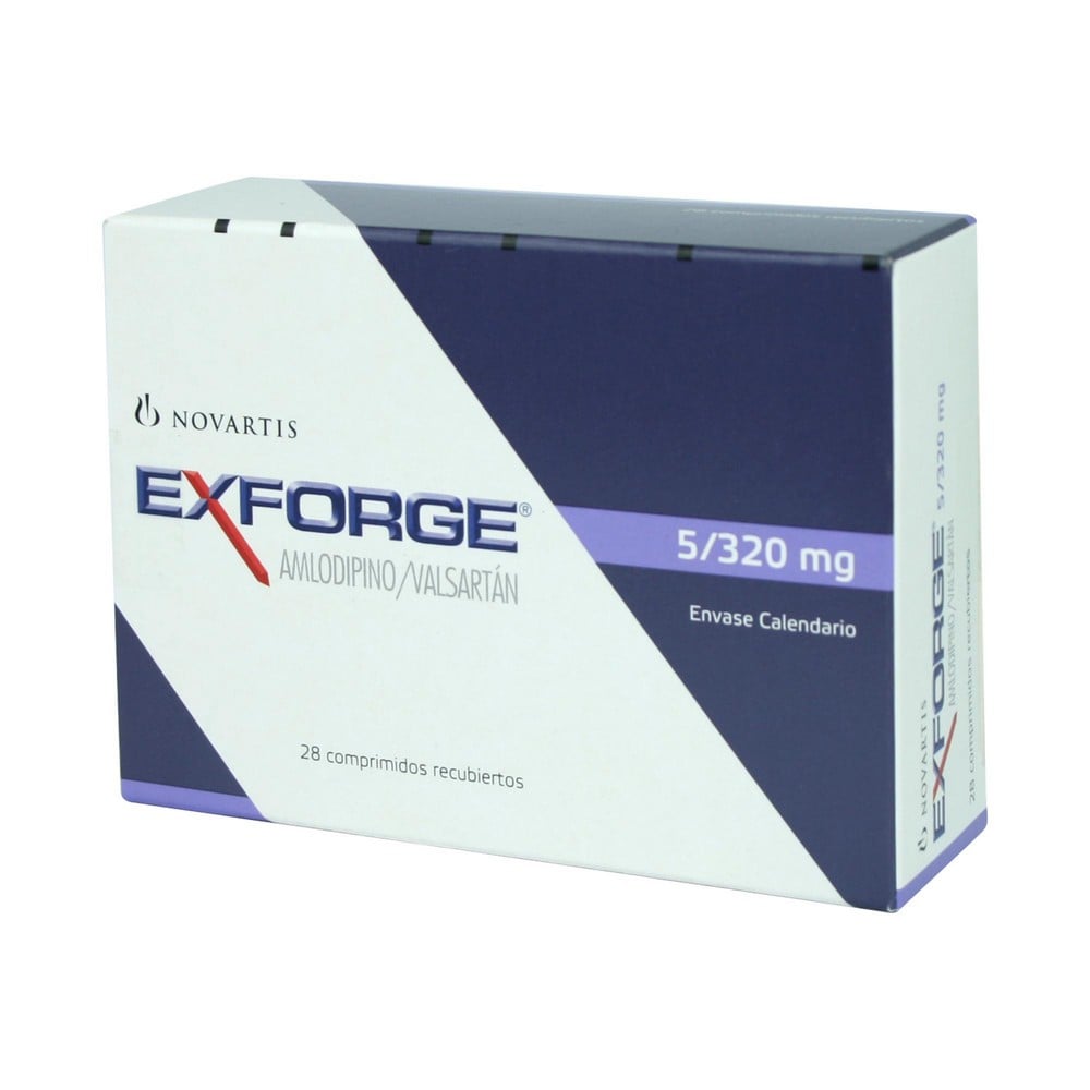 Exforge AmLodipino 5 mg 28 Comprimidos - FarmaCompara