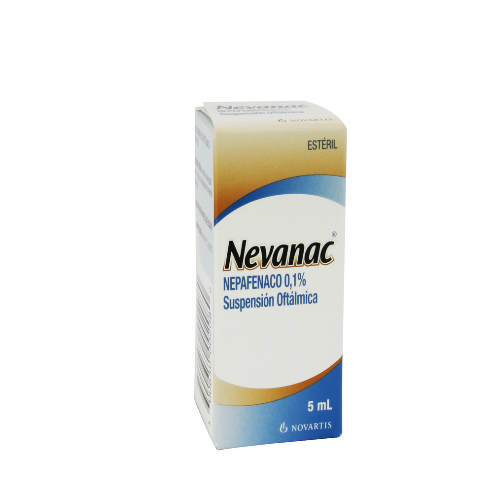 Nevanac Nepafenac 0,1% Solución Oftálmica 5 mL | Cruz Verde