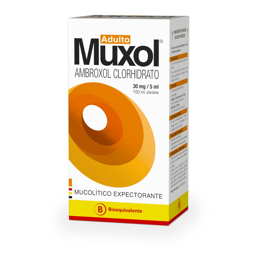 Muxol Adulto Ambroxol 30 mg / 5 mL Jarabe 100 mL | Farmacias Cruz Verde