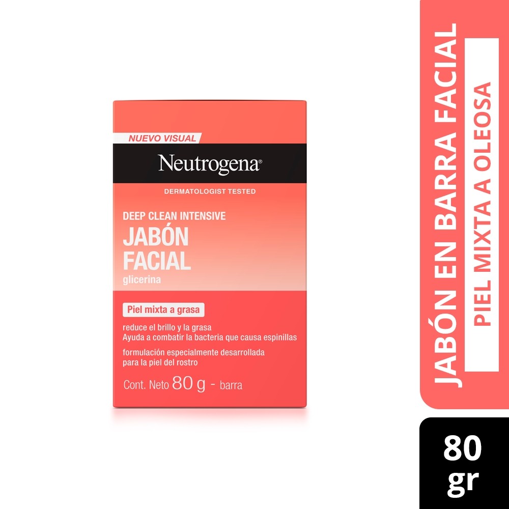 Jabon Facial Deep Clean Intensive 80 gr | Cruz Verde