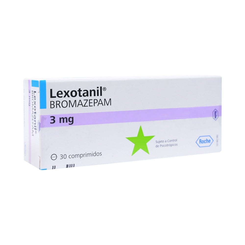 Lexotanil Bromazepam 3 mg 30 Comprimidos | Cruz Verde