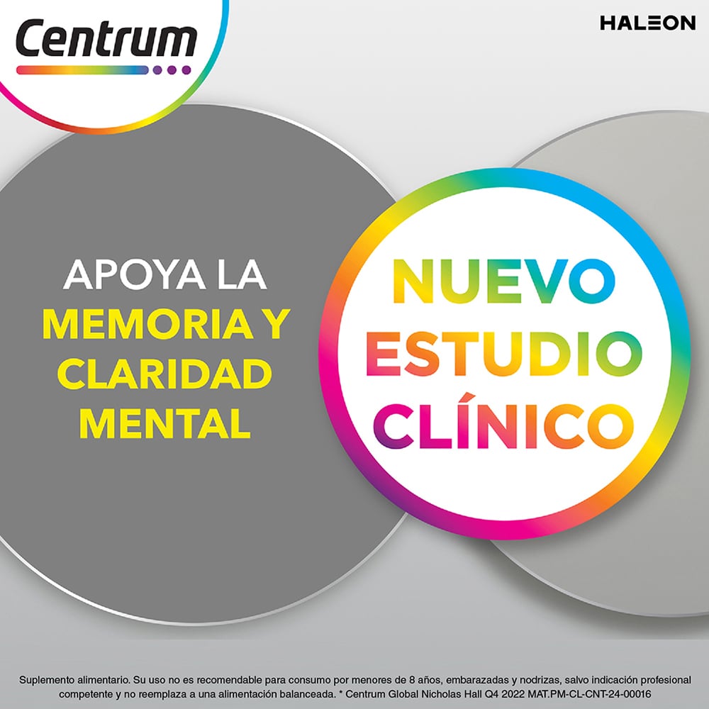 Centrum Silver Multivitaminico-Multimineral para mayores de 50 años 30 ...