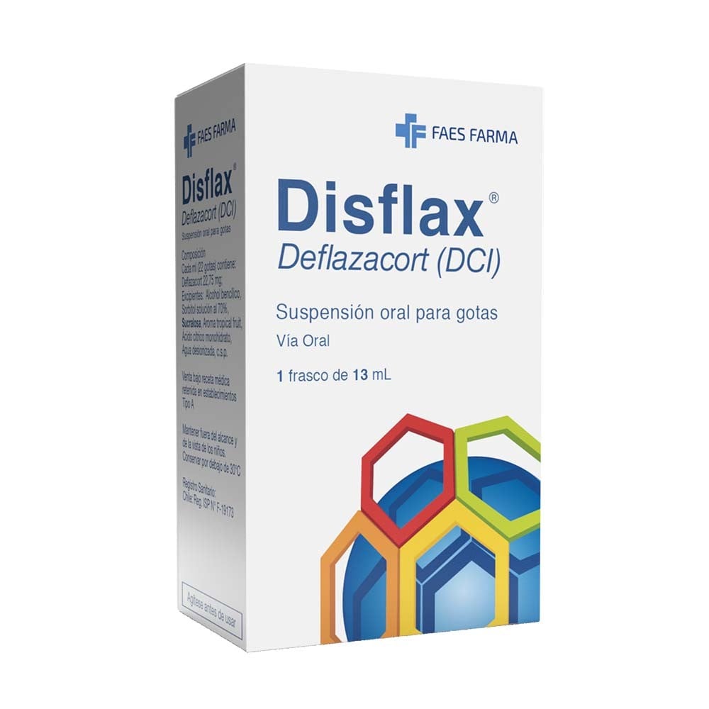 Disflax Deflazacort 22,75 mg gotas orales 13 mL Gotas sabor fruta ...