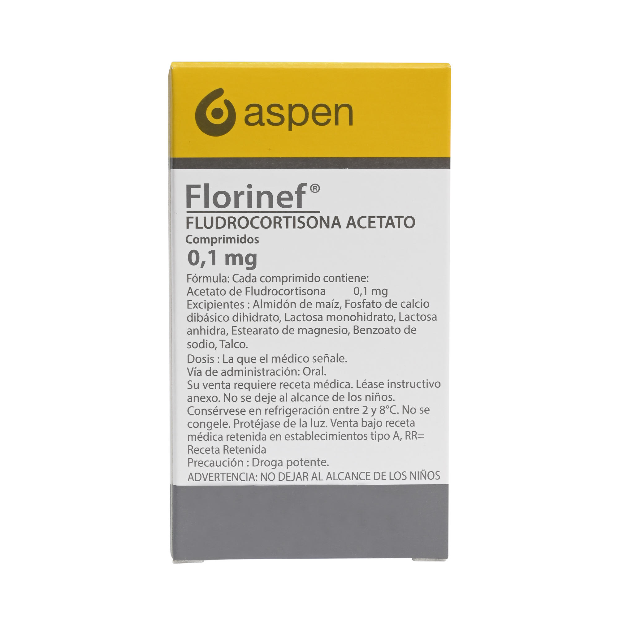 Florinet Fludrocortisona Acetato 0,1 mg 100 Comprimidos | Farmacias ...
