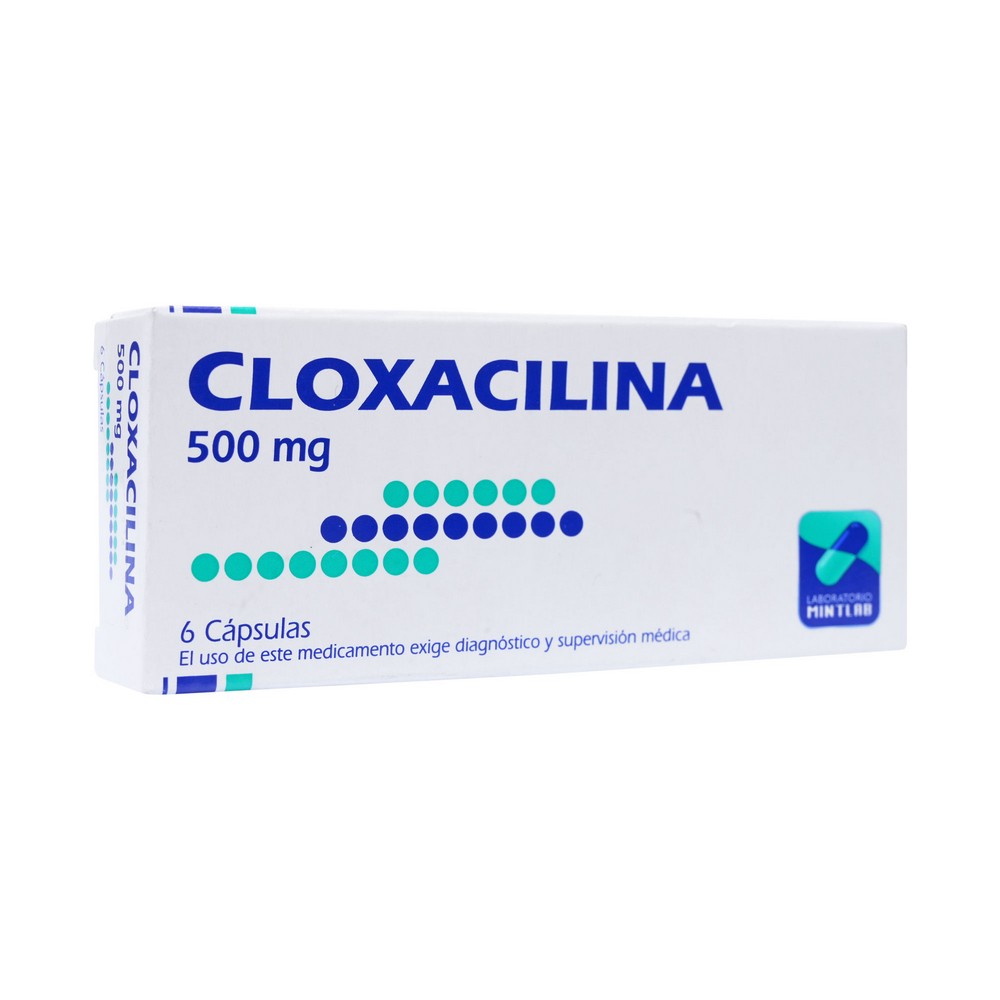 Cloxacilina 500 mg 6 Cápsulas | Cruz Verde